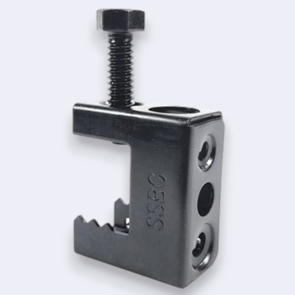 Cablofil CJSSBC Beam Clamp: Steel; 1/8"-1/2" Flange - Black – FalconTech