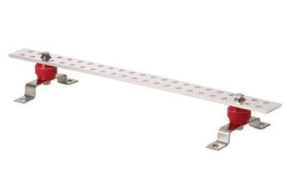 GB2D0008TPI-1, Panduit Ground Bar: Panduit, 8 Hole Sets, Wall Mount ...