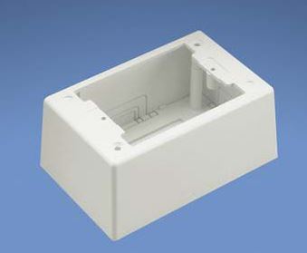 JBP1DWH, Panduit Junction Box,Power, White, 1-gang,Deep (MOQ: 1 ...